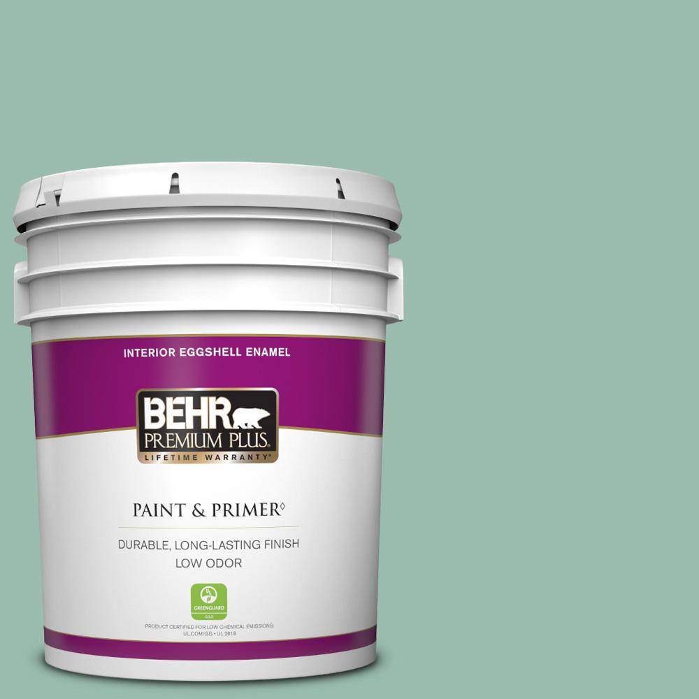 BEHR PREMIUM PLUS 5 gal. #M430-4 Sunstone Eggshell Enamel Low Odor ...