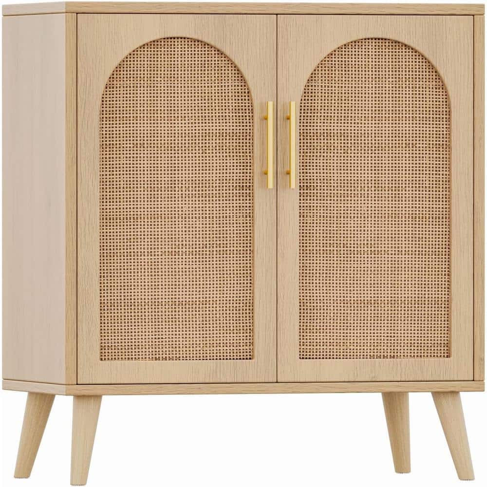 Clavie 15 in. W x 29 in. D x 33 in. H Natural Linen Cabinet with 2 ...