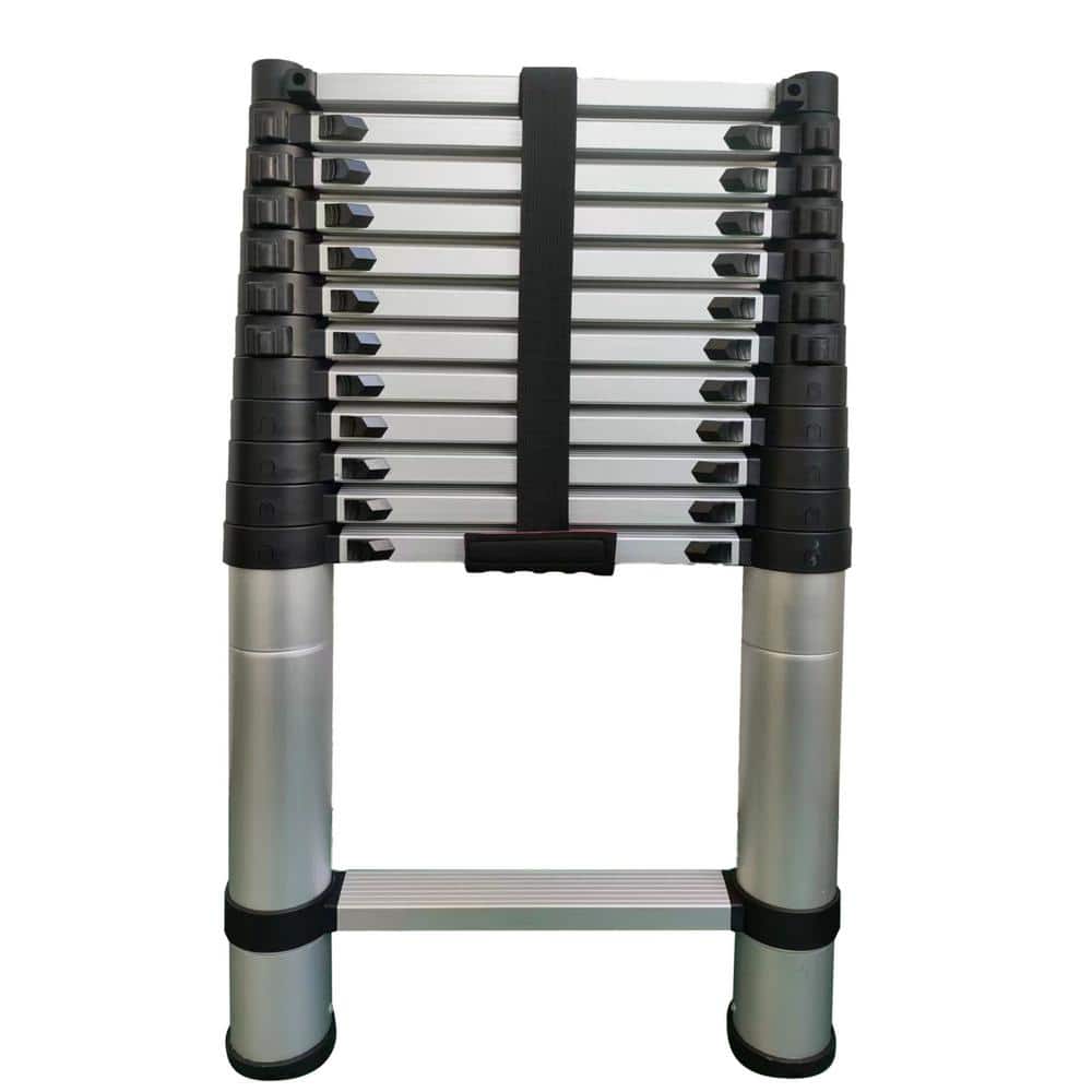 XTEND+CLIMB 12.5 ft. Aluminum Telescoping Extension Ladder (16.5 Reach ...