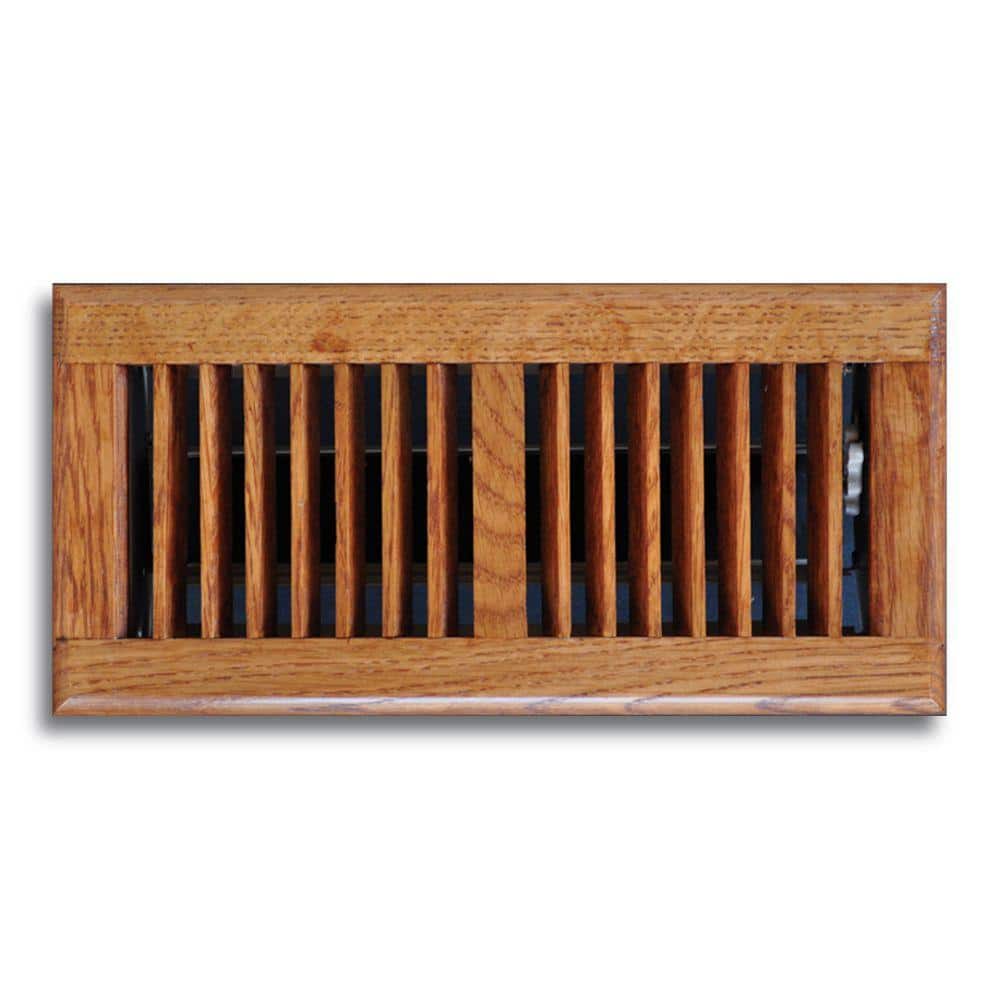 T.A. Industries 4 in. x 10 in. Oak Floor Diffuser H168ODF04X10 - The ...