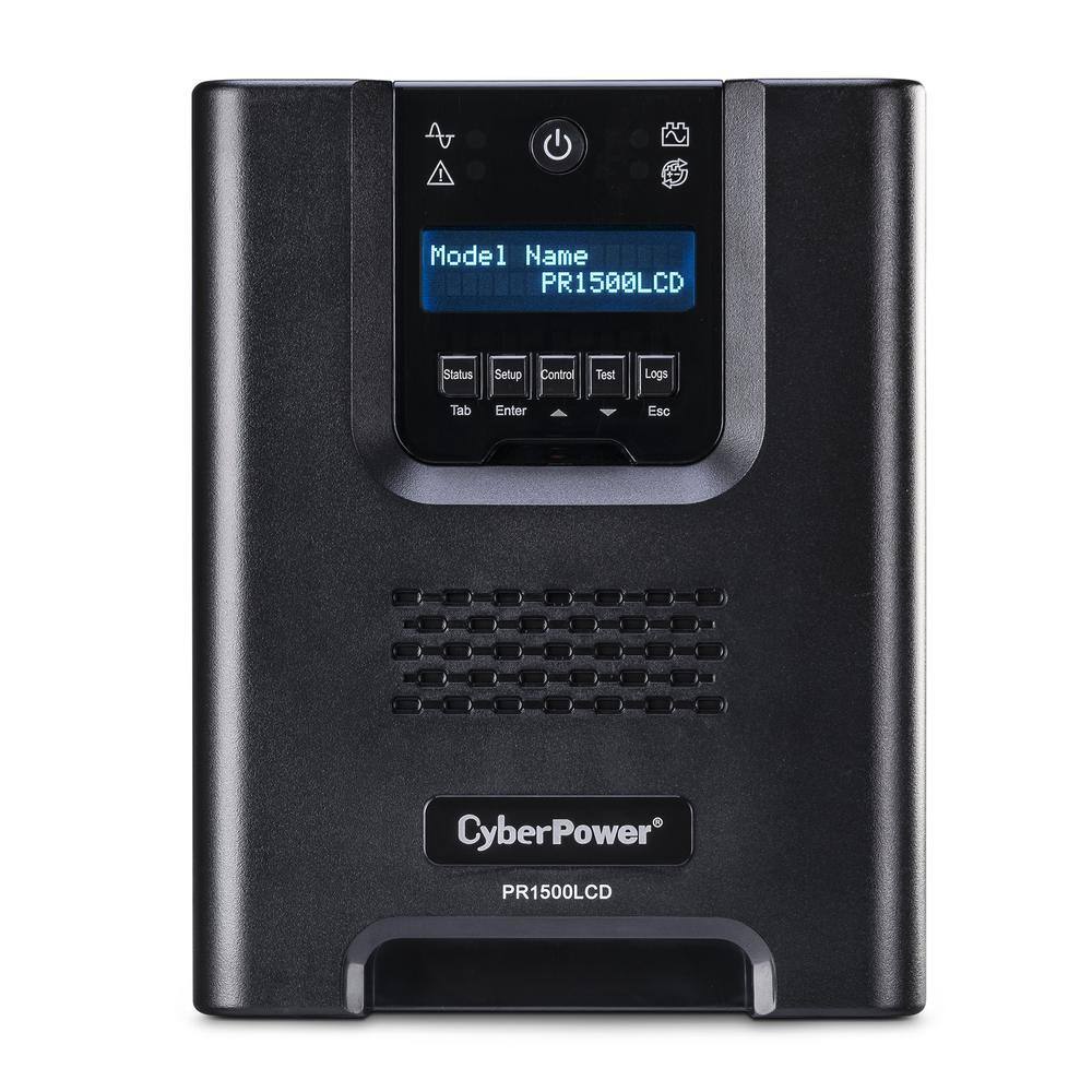 CyberPower 1500VA 120-Volt 8-Outlet UPS Battery Backup PR1500LCD - The ...
