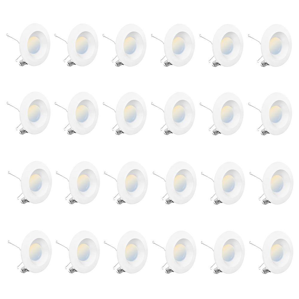 InfiBrite 6 in. 3CCT Selectable 12-Watt 1100 Lumens Recessed Retrofit ...