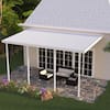 Integra 20 ft. x 10 ft. White Aluminum Frame Patio Cover, 4 Posts 20 ...