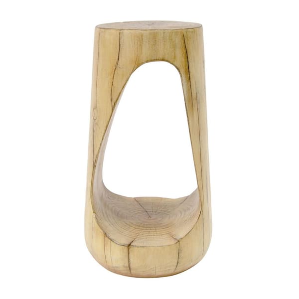 Hollow Design Wood Like Texture Outdoor Side Table Garden Stool Table Bedside Table for ...