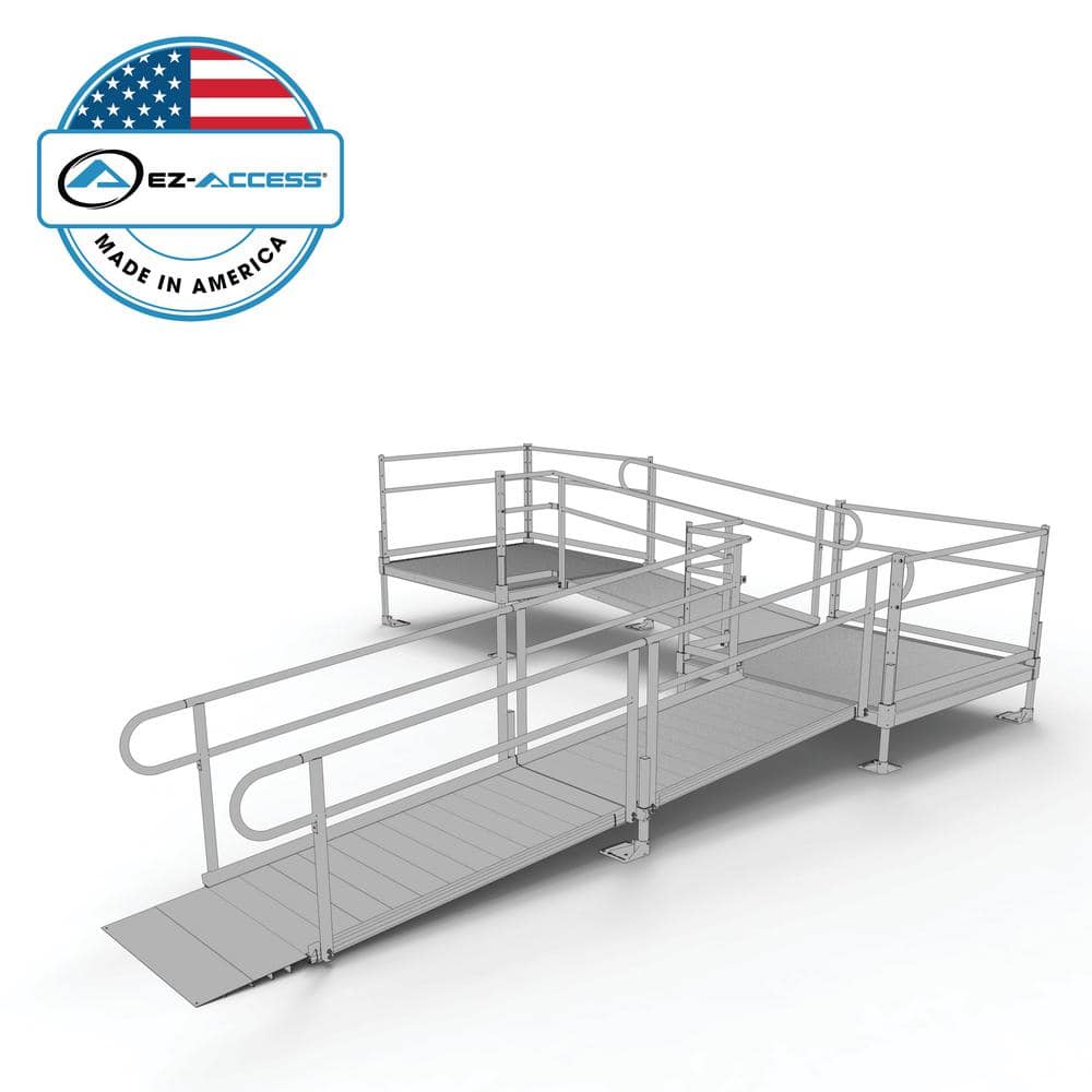 Reviews for EZ-ACCESS PATHWAY 18 ft. L-Shaped Aluminum Wheelchair Ramp ...