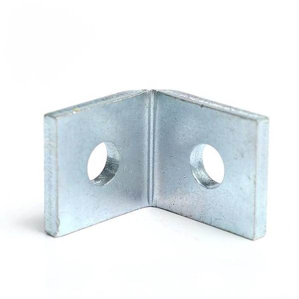 NEWHOUSE ELECTRIC 90 Degree 2 Hole Strut Channel Bracket, Silver (No Magnets) BR902 - The Home Depot