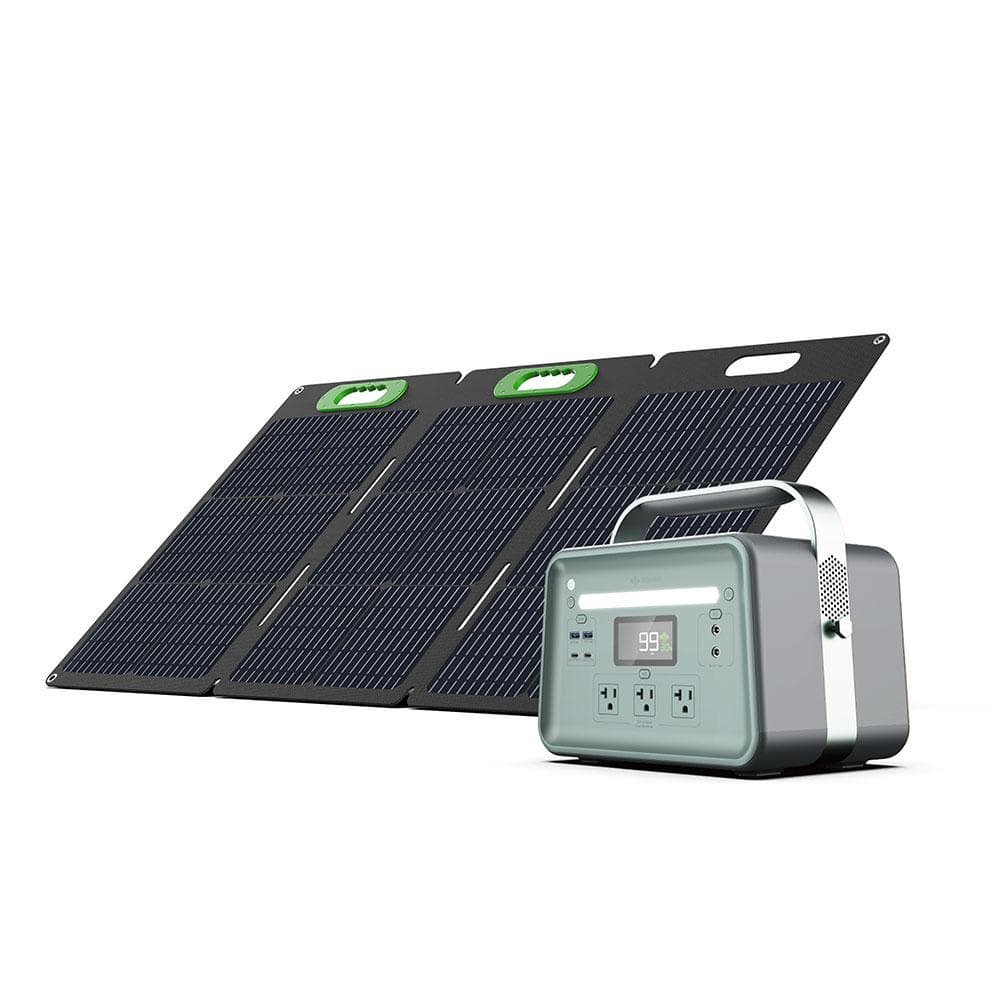 YOSHINO Solid-State Solar Battery Generator 660W (602Wh) Push-Button ...