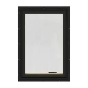 JELD-WEN 24 in. x 48 in. W-2500 Series Bronze Painted Clad Wood Left ...