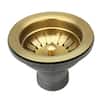Akicon Brushed Gold Stopper Kitchen Sink Drain AK82102-BTG - The Home Depot