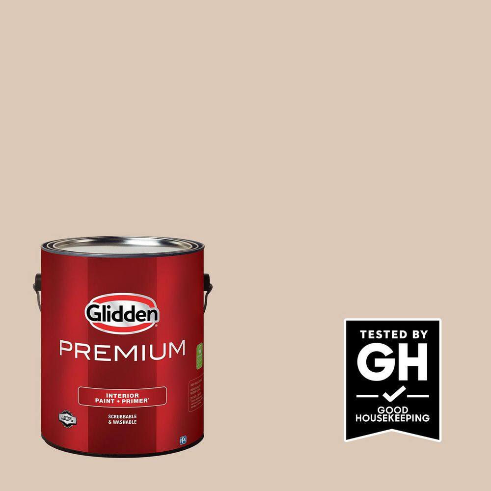 Glidden Premium 1 gal. PPG1079-3 Cocoa Cream Semi-Gloss Interior Latex ...