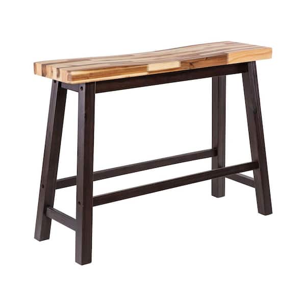 Boraam Sonoma Blended Espresso Finish Dining Bedroom Backless Bench 33 ...