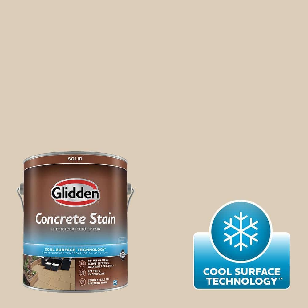 Glidden 1 gal. PPG1097-3 Toasted Almond Solid Interior/Exterior ...