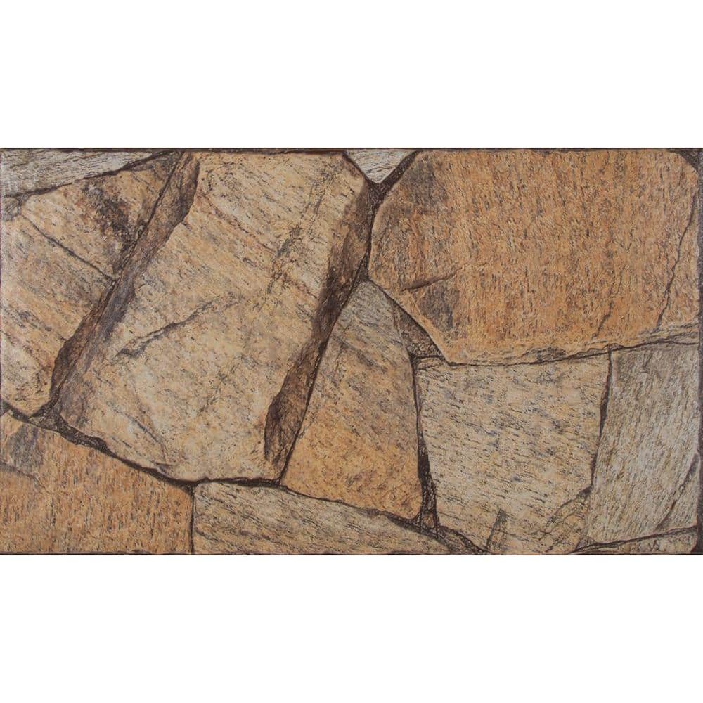 MSI Piedra Natural 13 in. x 23 in. Glazed Ceramic Floor and Wall Tile ...