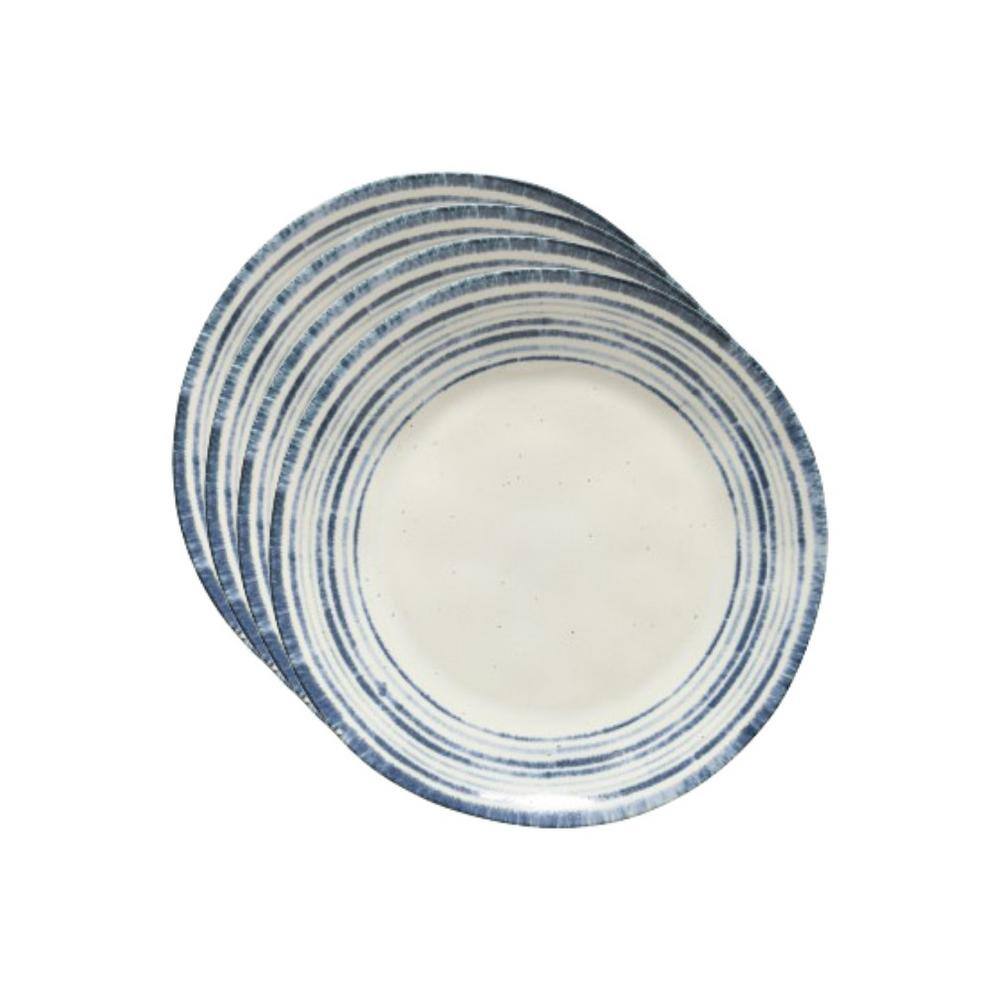CASAFINA Nantucket White Dinner Plate (Set of 4) LSP273-WHI - The Home ...