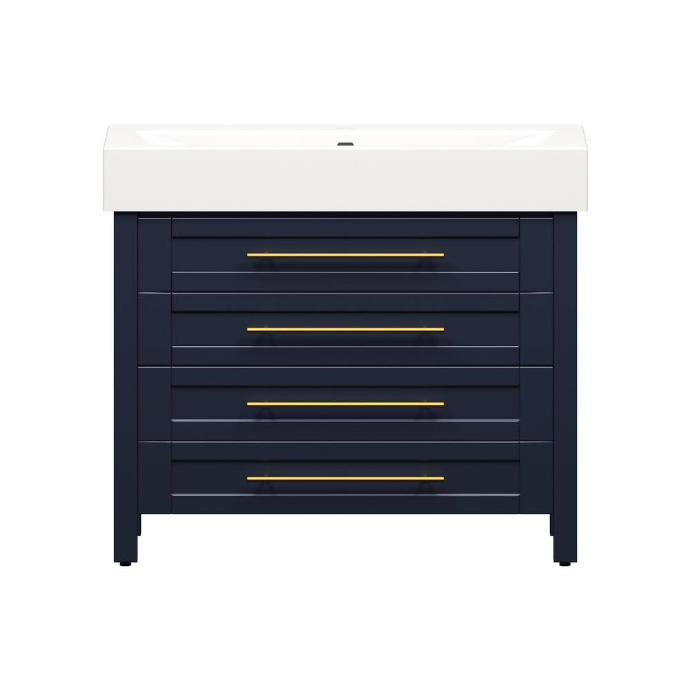 Home Decorators Collection Berkswell 40 in. W x 19 in. D Vanity in Blue ...