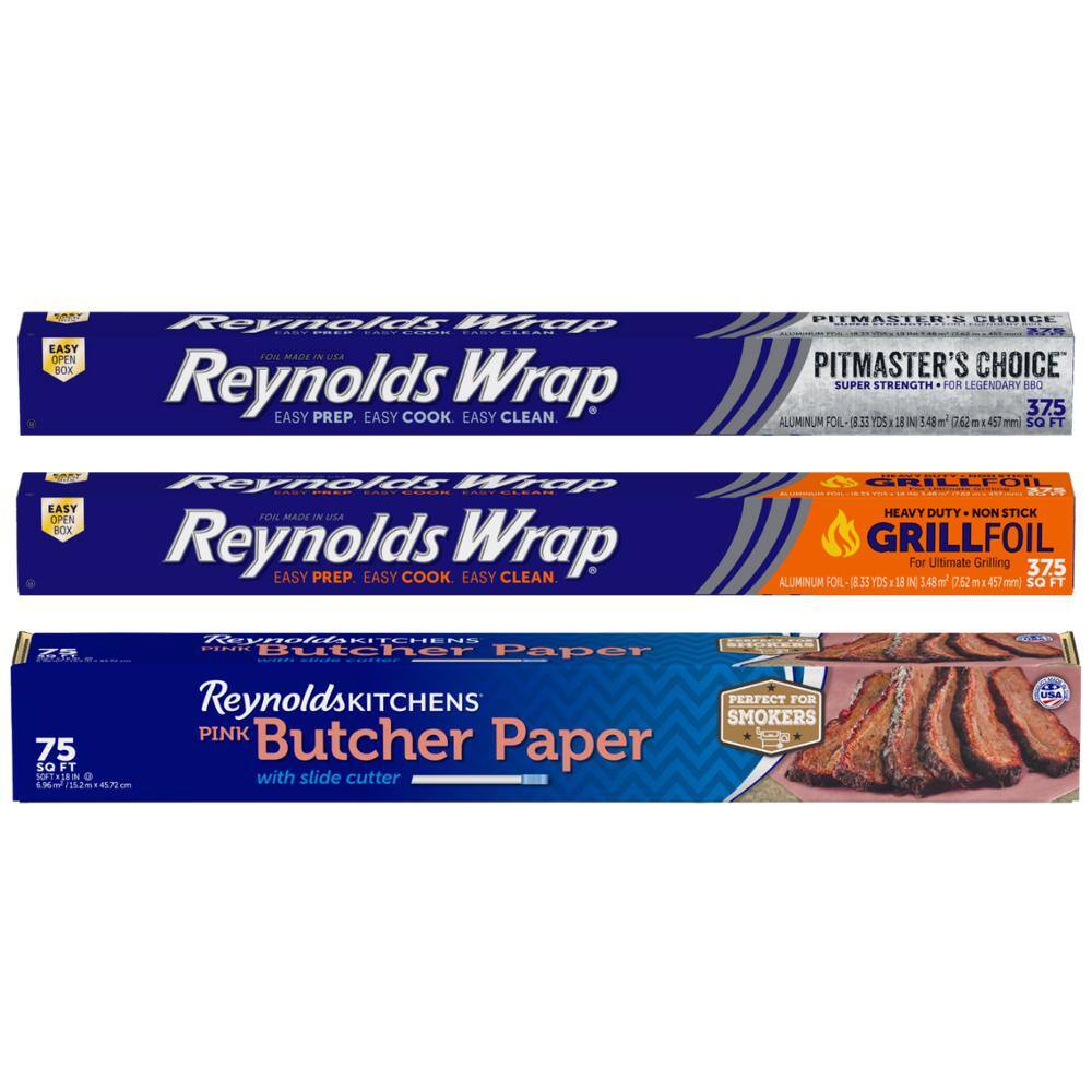 Reynolds Grill Master Bundle Butcher Paper Plus Pitmasters Choice Foil ...