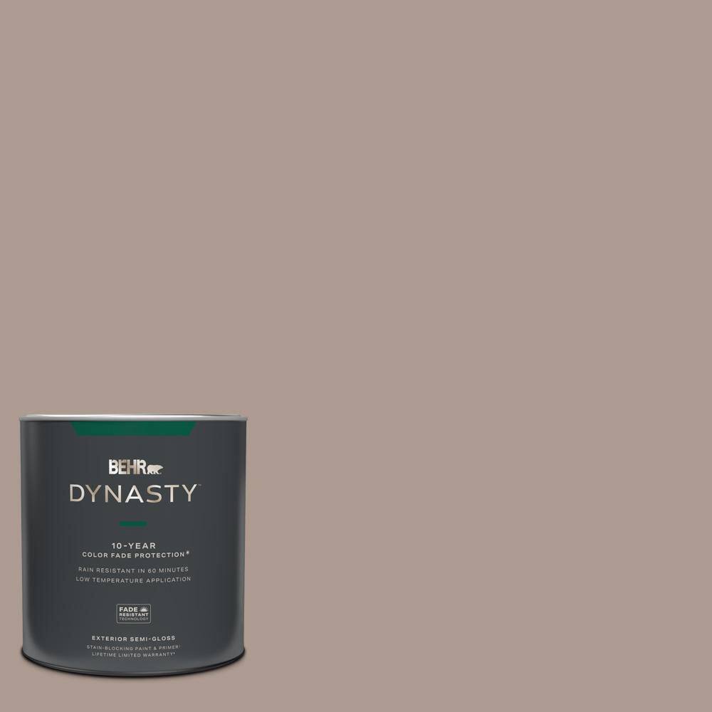 BEHR DYNASTY 1 qt. #ECC-61-1 Desert Dusk Semi-Gloss Enamel Exterior ...