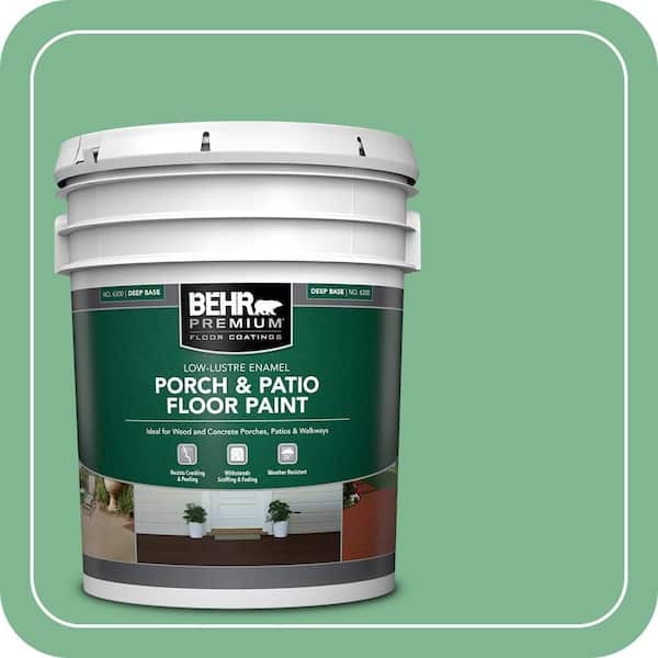 BEHR PREMIUM 5 gal. #BIC-40 Veiled Chameleon Low-Lustre Enamel Interior ...