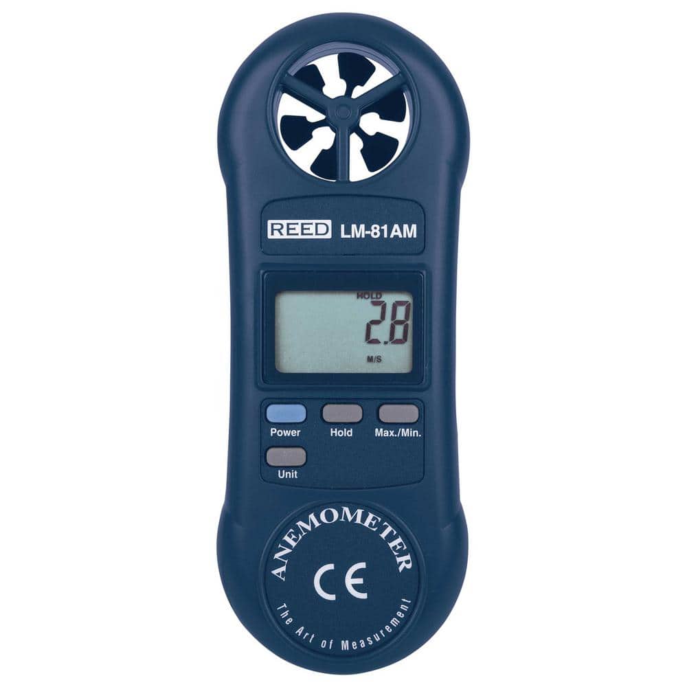 REED Instruments Compact Vane Anemometer LM-81AM - The Home Depot