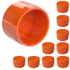 Formufit 1/2 in. Furniture Grade PVC External Flat End Cap in Orange ...