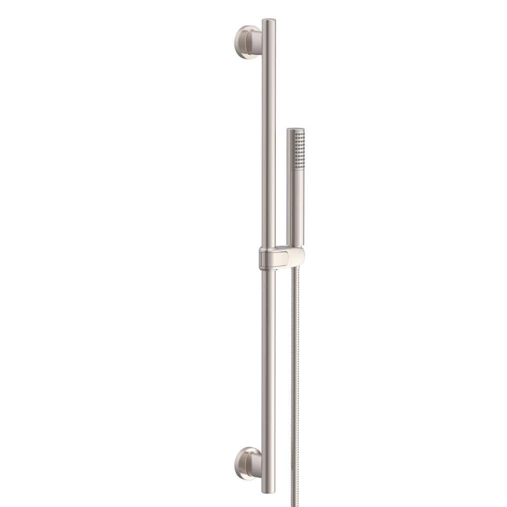 Gerber Versa 1-Spray Round Wall Bar Shower Kit with Hand Shower in ...