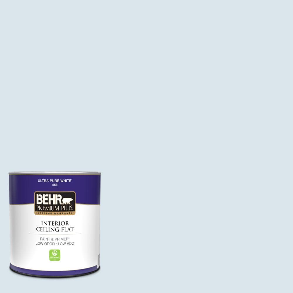 BEHR PREMIUM PLUS 1 qt. #570C-1 Arctic Shadow Ceiling Flat Interior ...