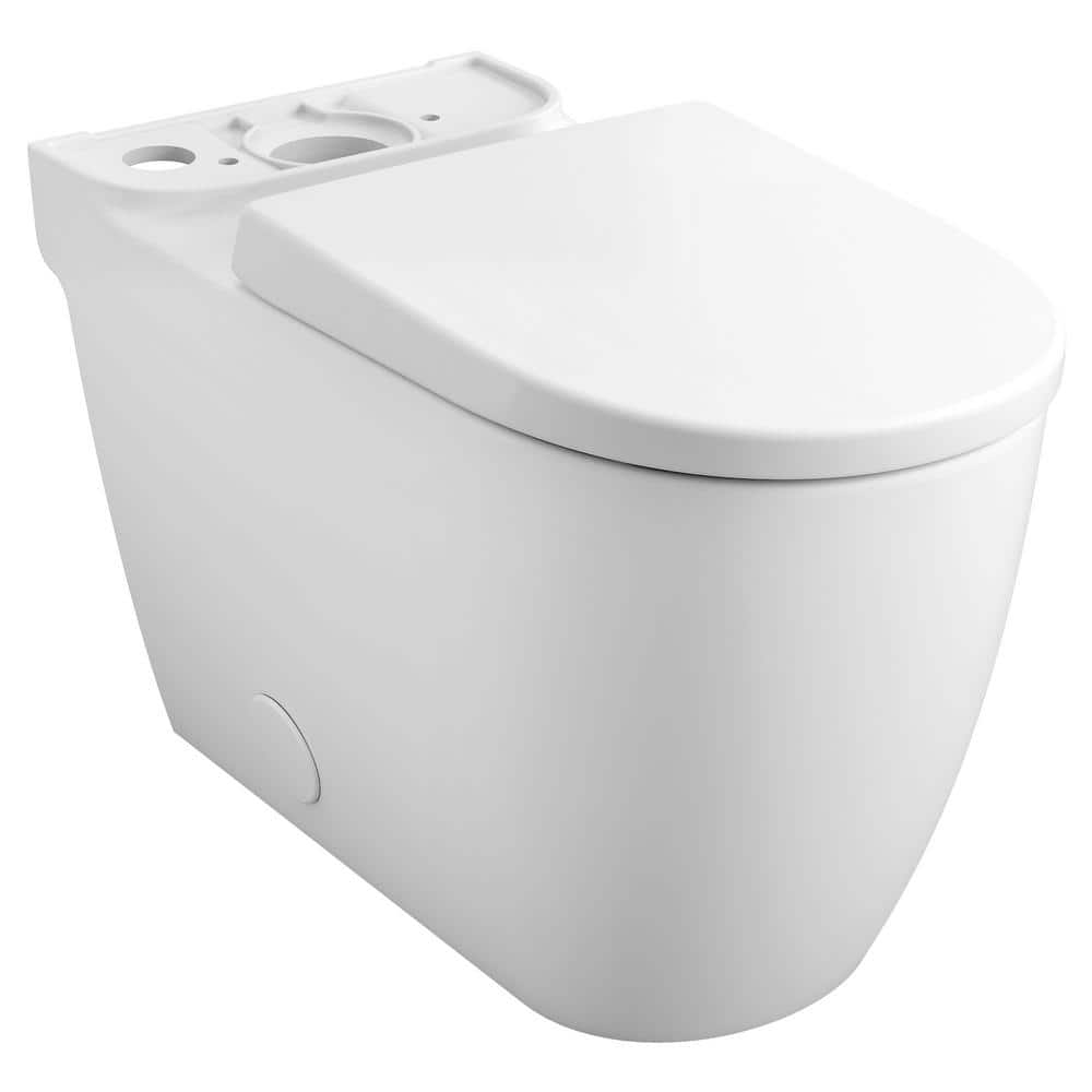 GROHE Essence Elongated Toilet Bowl Only in Alpine White, Seat Included ...