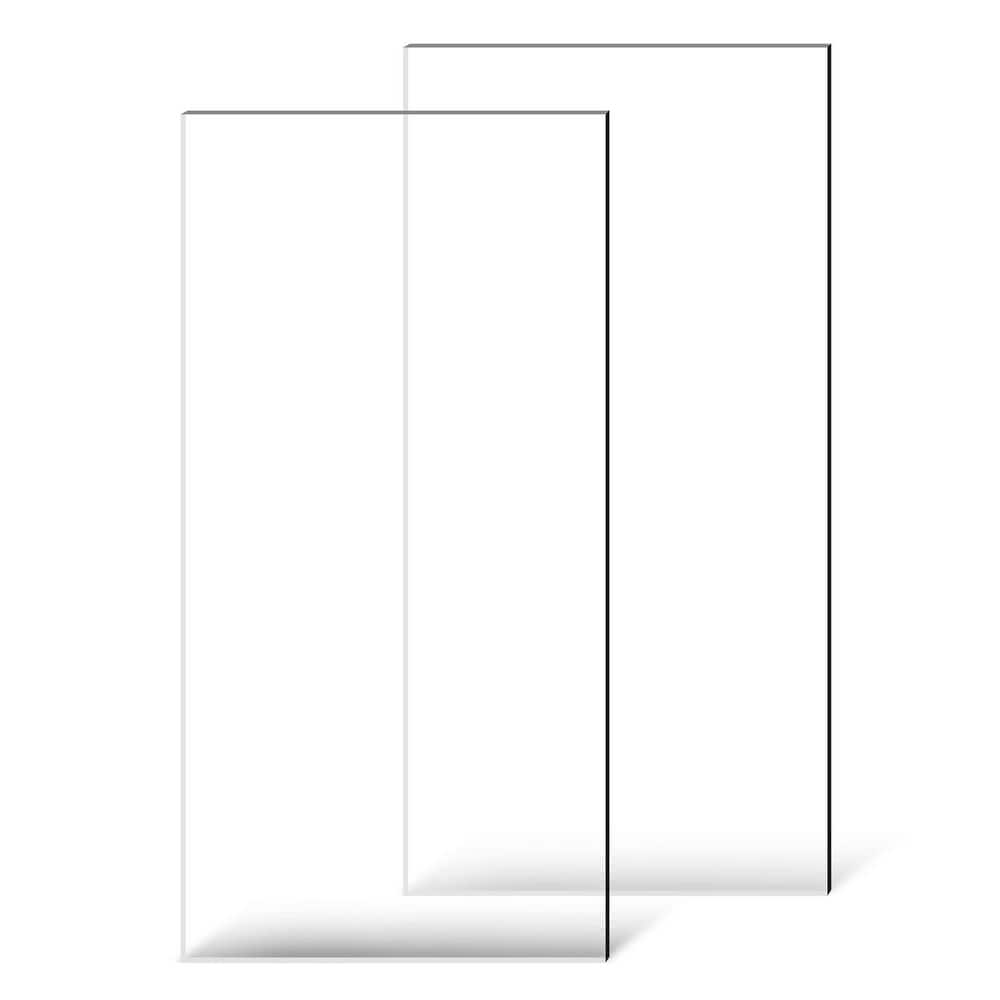 VEVOR Plexiglass Acrylic Sheets 2-Pack Plastic Sheet 24 x 48 in. 1/8 in ...