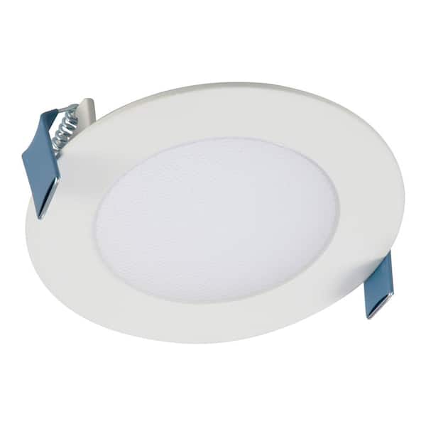 HALO HLB 4 in. Selectable White Round New Construction/Remodel Canless ...