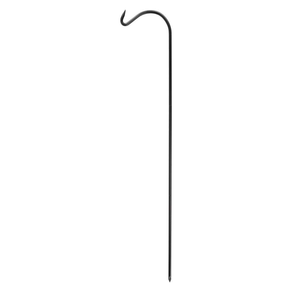 ALLSOP 36 in. Black Steel Shepherd's Hook 30093 - The Home Depot