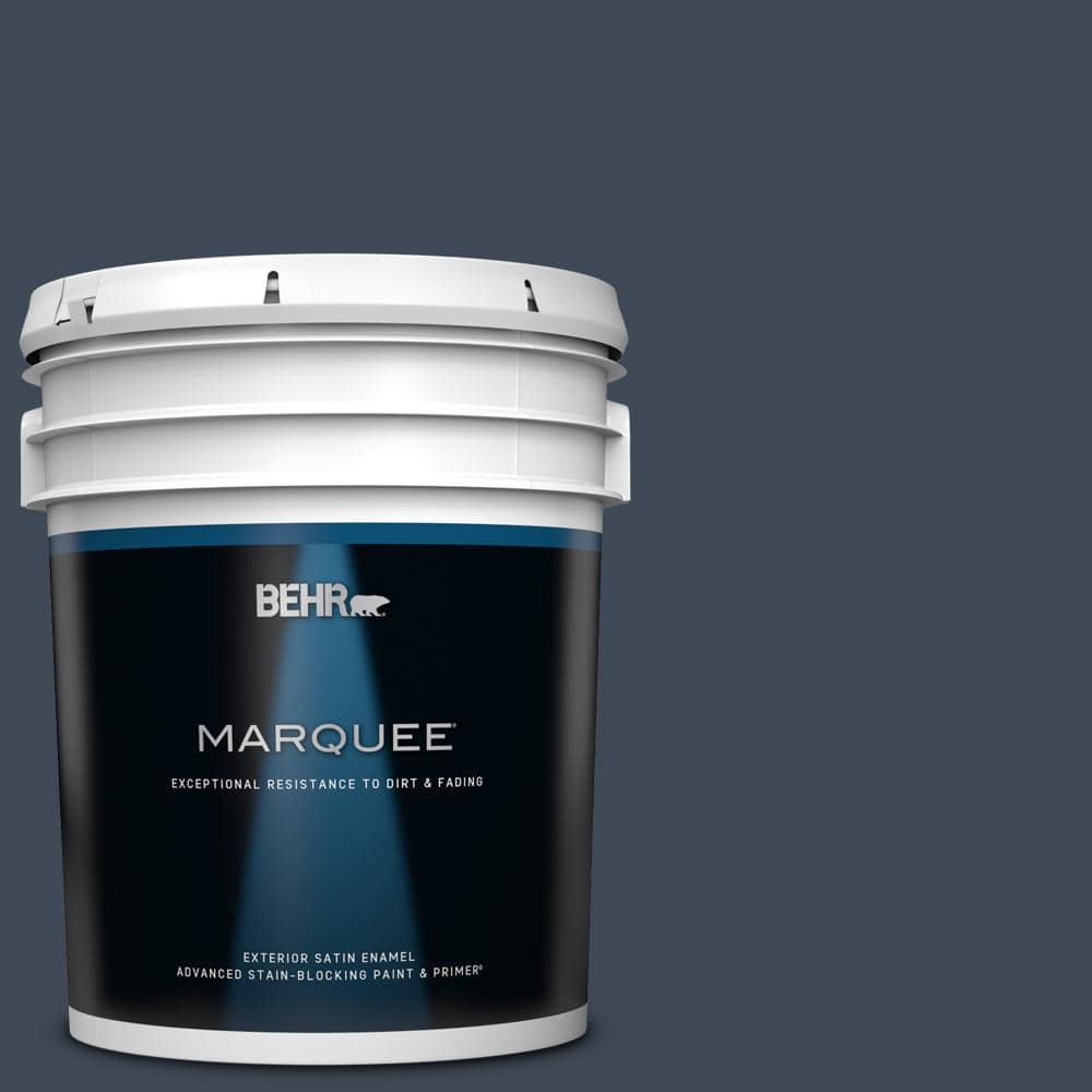BEHR MARQUEE 5 gal. #PPU14-20 Starless Night Satin Enamel Exterior ...