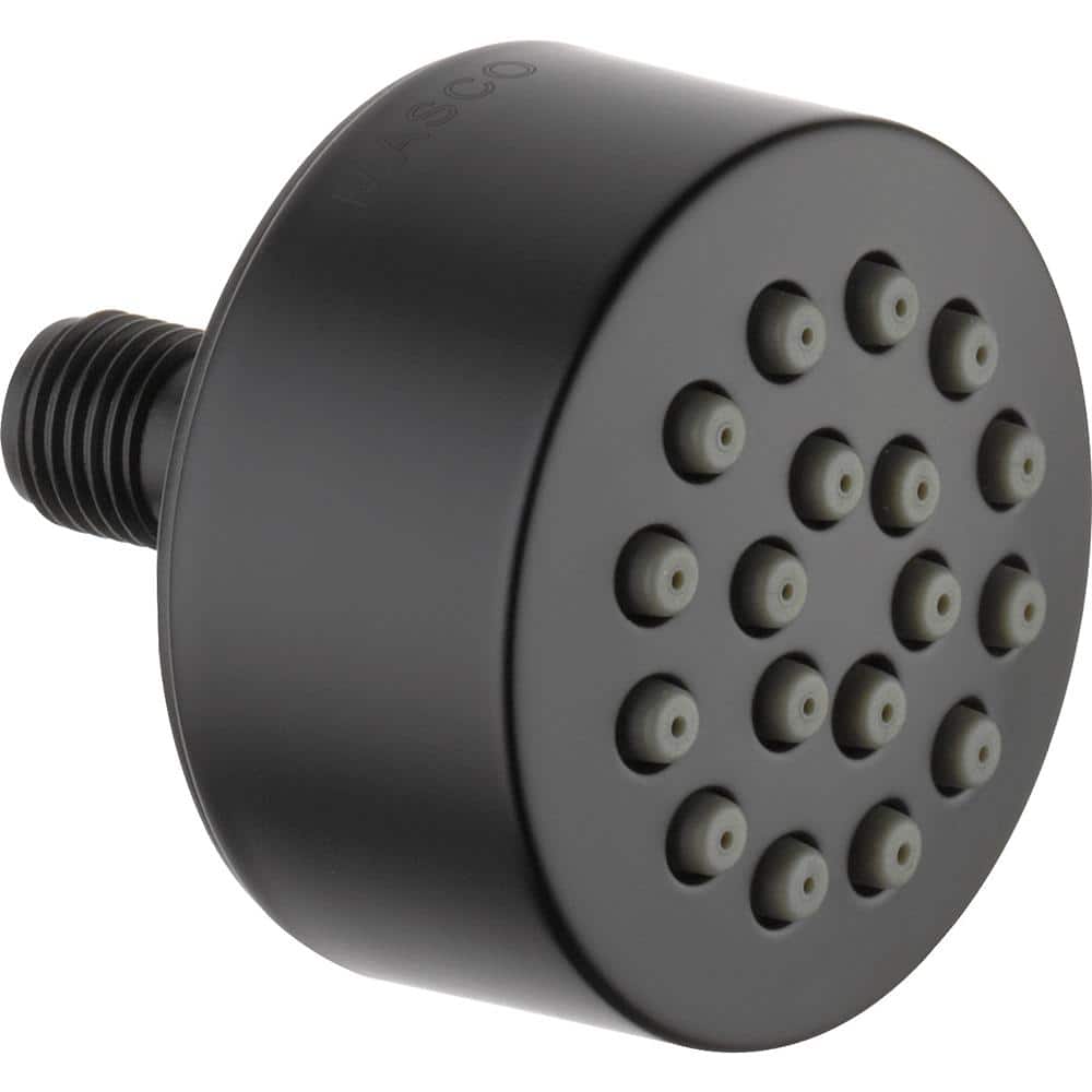 Delta HydraChoice 1-Jet Body Spray Trim Kit in Matte Black (Valve Not ...
