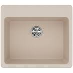 Elkay Quartz Classic Putty Quartz 25 in. Single Bowl Drop-In Kitchen ...