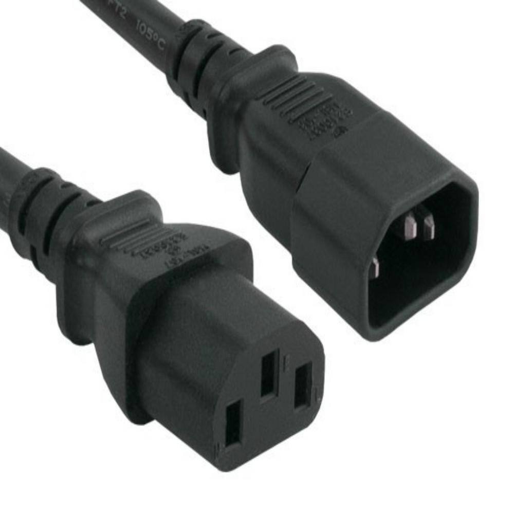 SANOXY 15 ft. 16 AWG Computer Power Extension Cord (IEC320 C13 to ...