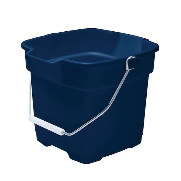 Rubbermaid Roughneck 12 qt. Royal Blue Square Bucket FG296400ROYBL ...