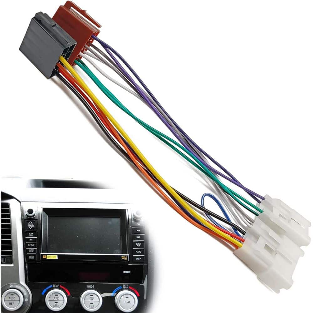 OBJLGEV Car Stereo Wire Harness Adapter Compatible with Toyota Tacoma ...