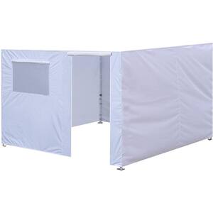 EURMAX Eur Max Series 10 ft. x 10 ft. Gray Pop-up Canopy Tent with 4 ...