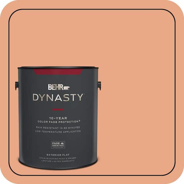 BEHR DYNASTY 1 gal. #240D-4 Ceramic Glaze Flat Exterior Stain-Blocking ...