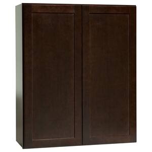 Shaker Wall Kitchen Cabinets in Java - Kitchen - The Home Depot