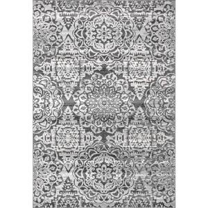 nuLOOM Kara Solid Shag Green 6 ft. 7 in. x 9 ft. Area Rug KKBX01G-6709 ...