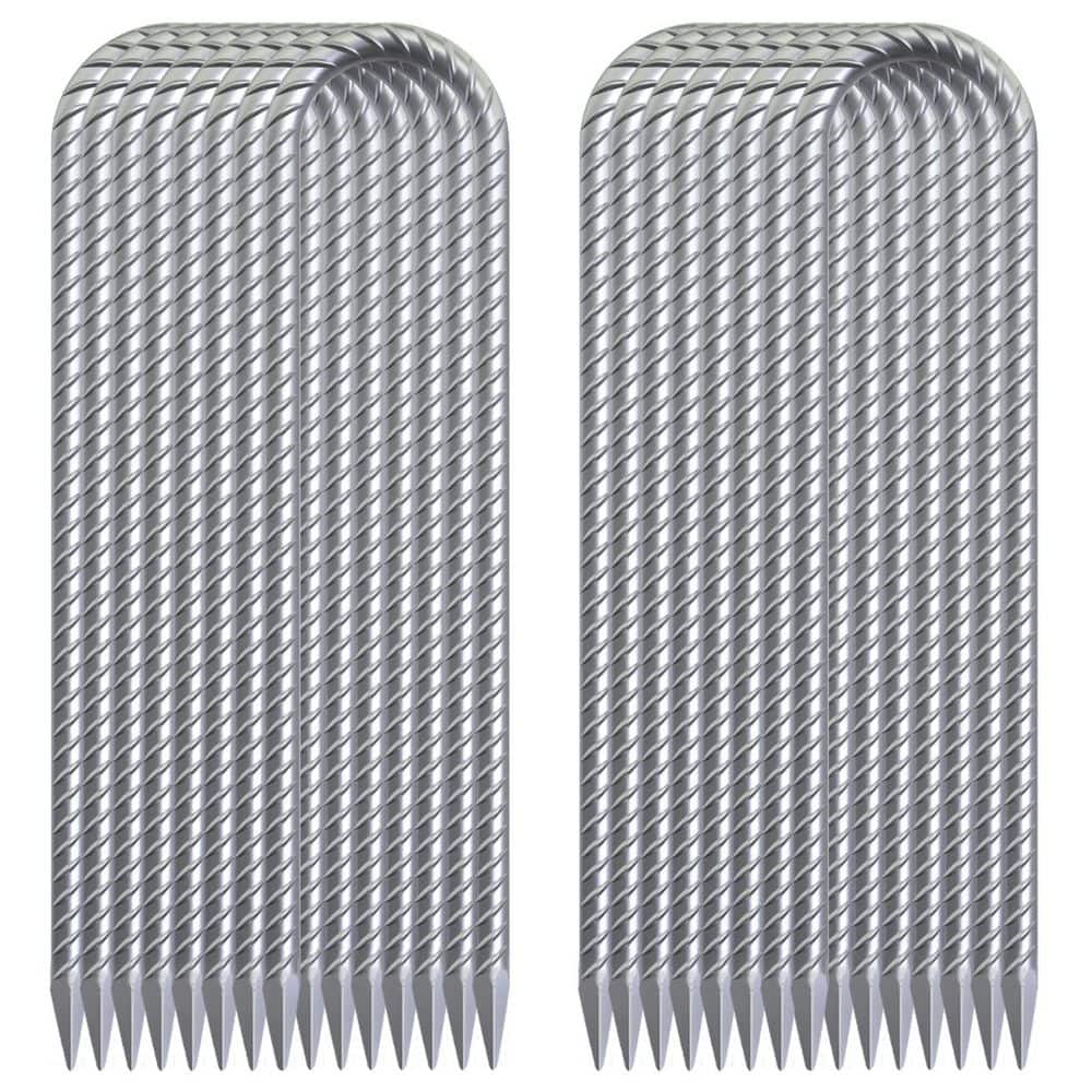 Laybus 16-Pack 16 in. 3/8 in. Dia Heavy Duty U-Shaped Rebar Tent Fence ...