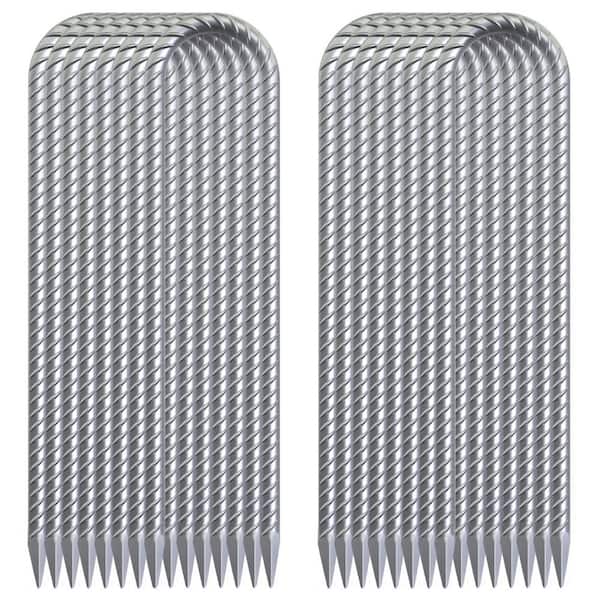 Laybus 16-Pack 16 in. 3/8 in. Dia Heavy Duty U-Shaped Rebar Tent Fence ...