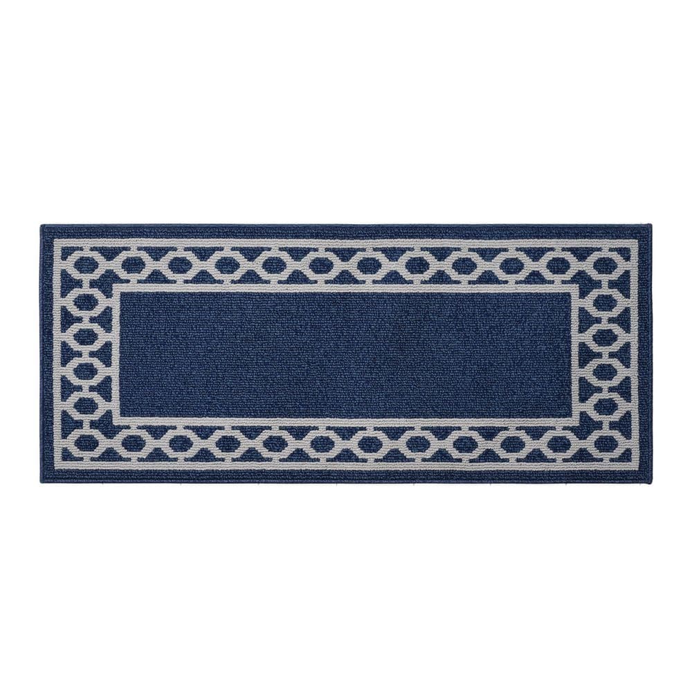 Jean Pierre NEW YORK Machine Washable Non-Skid Denim Blue Twist/Light ...