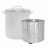 Concord 24 qt. Stainless Steel Stock Pot with Steamer Basket S24-BAK ...