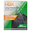 HDX 33-39 Gallon Black Heavy Duty Drawstring Outdoor Trash Bags (50 ...