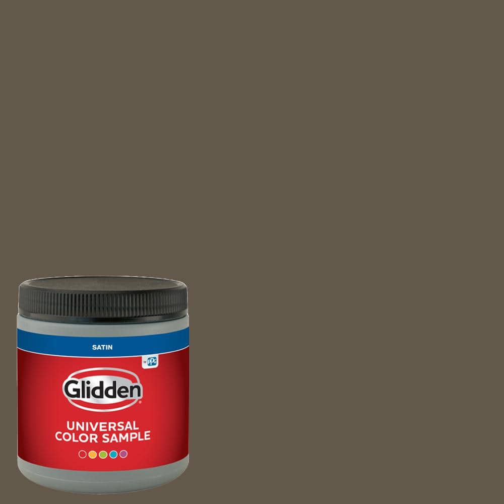Glidden Premium 8 oz. PPG1000-7 Chocolate Lab Satin Interior Paint ...