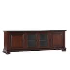 CROSLEY FURNITURE Alexandria 60 in. Mahogany Wood TV Stand Fits TVs Up ...