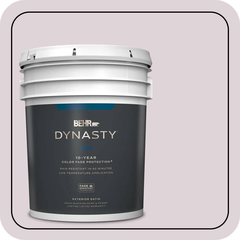 BEHR DYNASTY 5 gal. #PPU16-07 Mystic Fairy Satin Enamel Exterior Stain ...