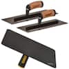 DEWALT 0.7 mm 12 in. x 4 in. Stainless Steel Trowel and Hawk Set with ...