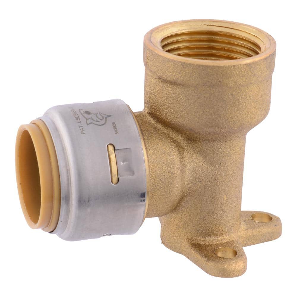 SharkBite Max 3/4 in. Push-to-Connect x FIP Brass 90° Drop Ear Elbow ...